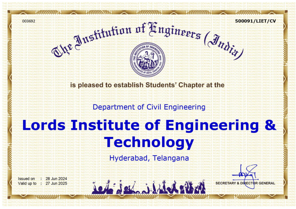 Professional Societies - Lords Institute of Engineering and Technology