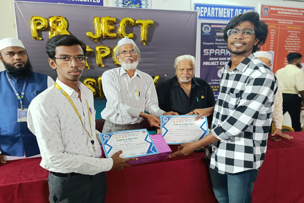 Spark 1.0 Show ur Talent Project Expo-2024 - Lords Institute of Engineering and Technology