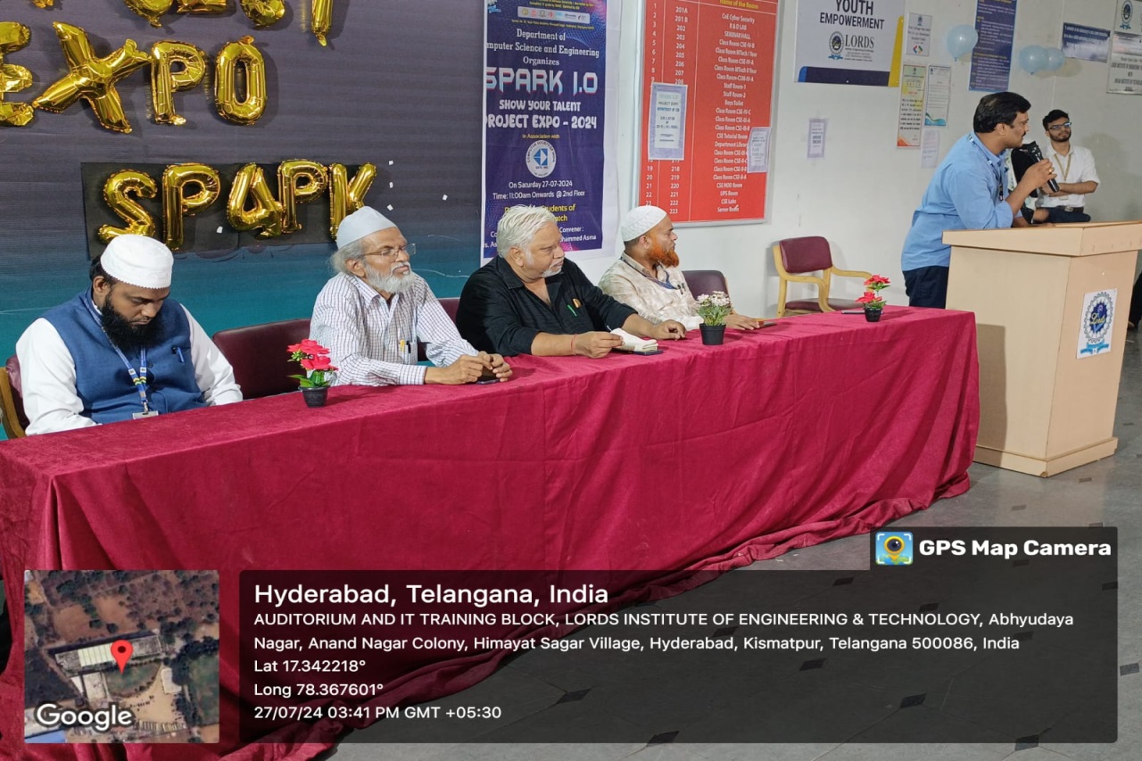 Spark 1.0 Show ur Talent Project Expo-2024 - Lords Institute of Engineering and Technology