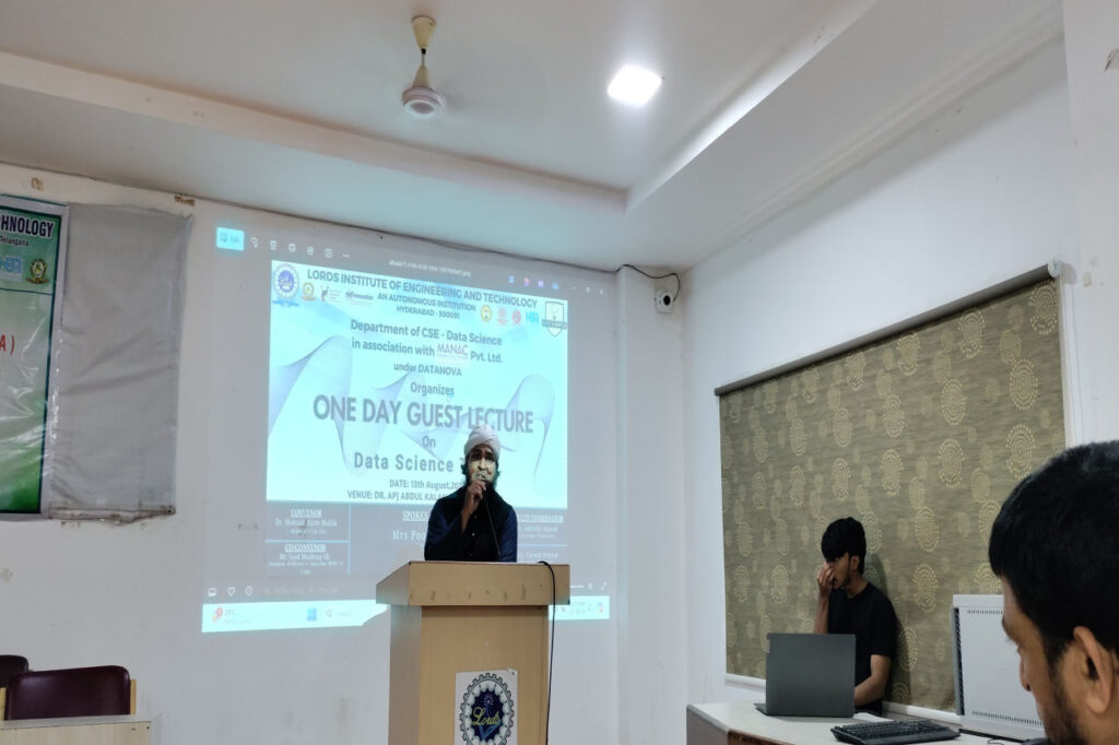 Guest Lecture on Data Science Tools - Lords Institute of Engineering ...