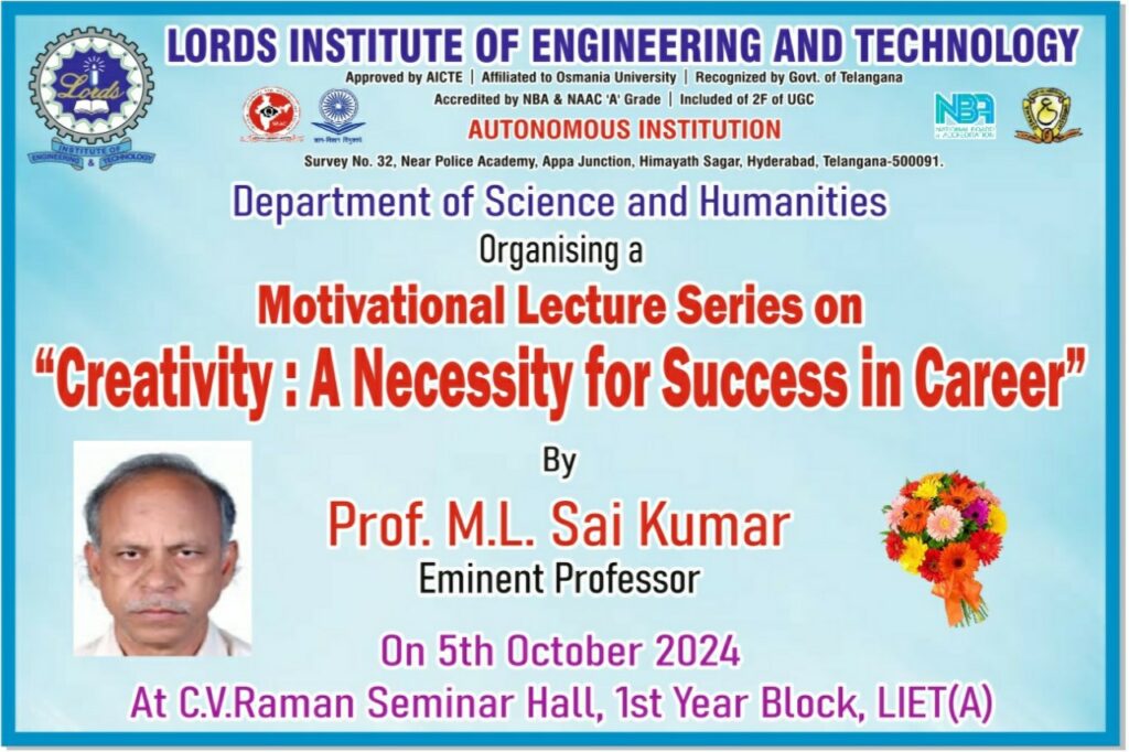 Creativity – A Necessity for Success in Career - Lords Institute of ...