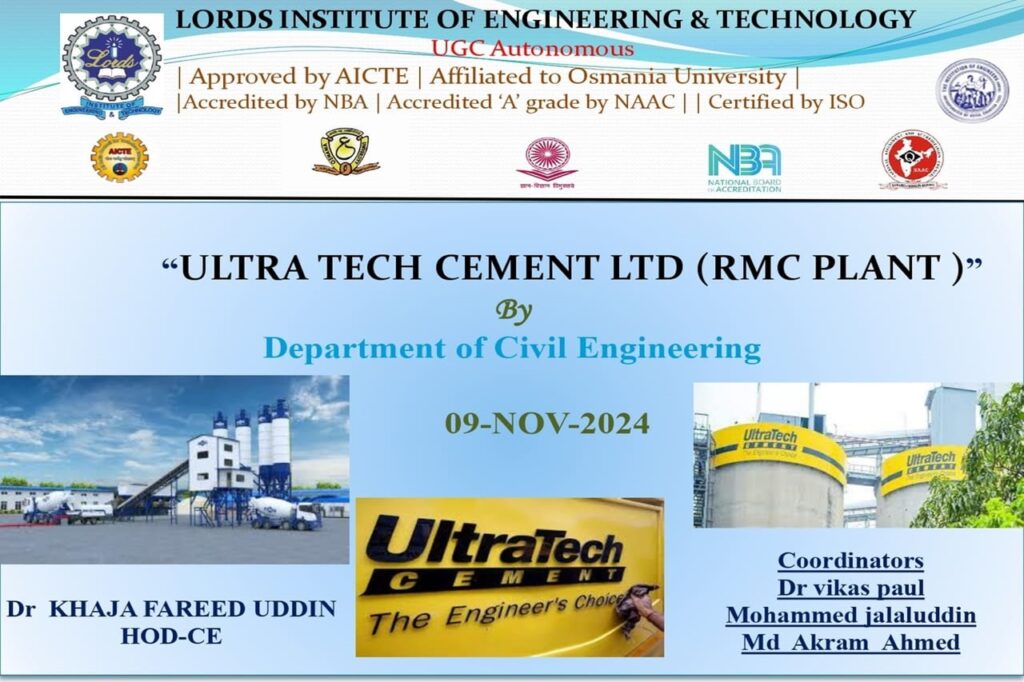 Industrial Visit to RMC Plant - Lords Institute of Engineering and ...