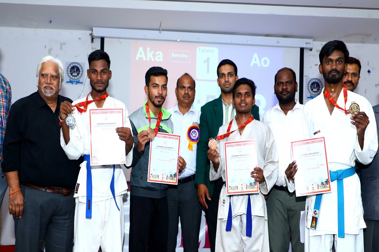 Osmania University Inter College Karate Tournament For Men Lords