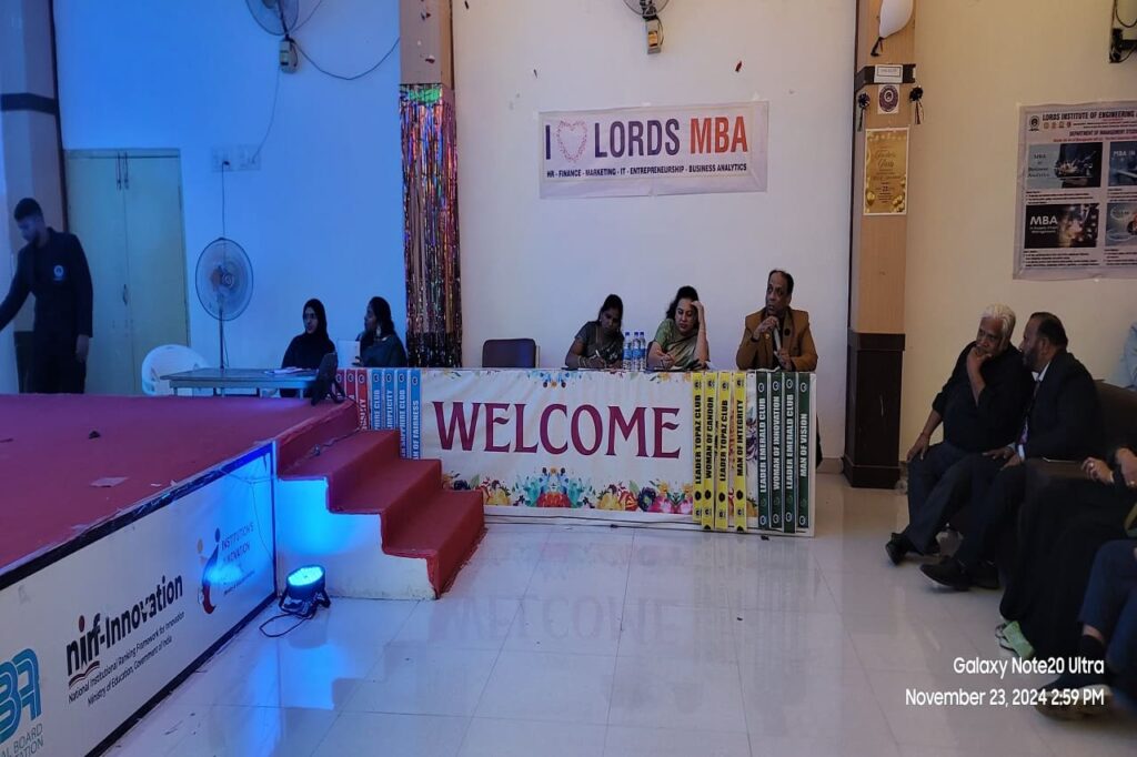 MBA Fresher’s Day Celebration - Lords Institute of Engineering and ...