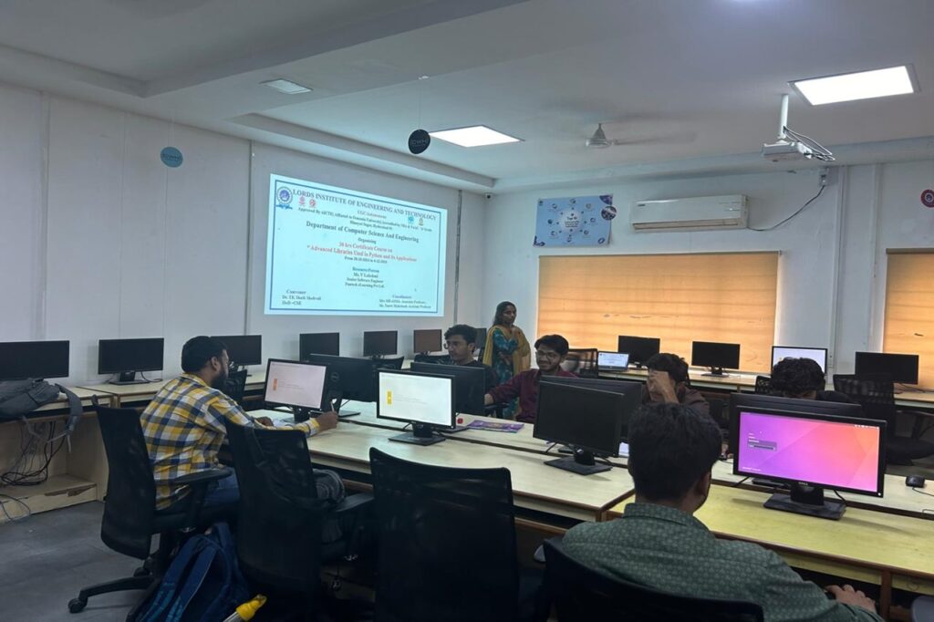 Certification course on Advanced Libraries used in Python and its ...