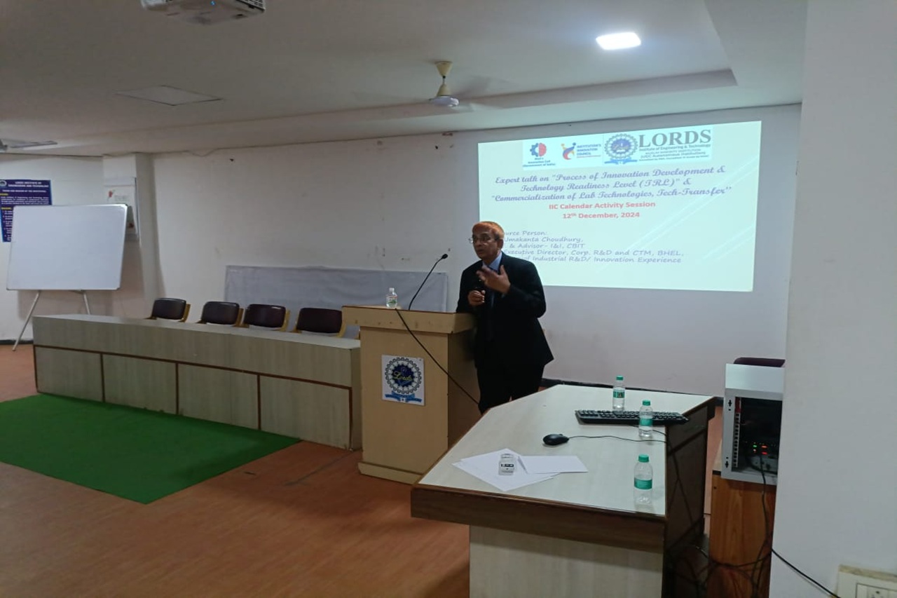 Expert Talk on Innovation Development - Lords Institute of Engineering ...