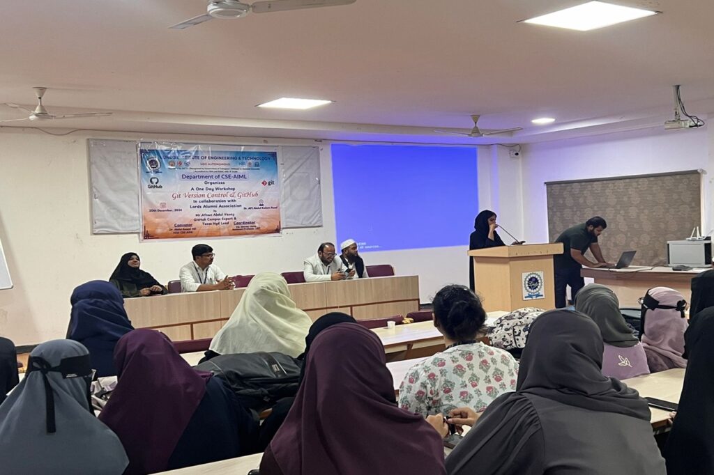 Workshop on Git Version Control & Github - Lords Institute of ...