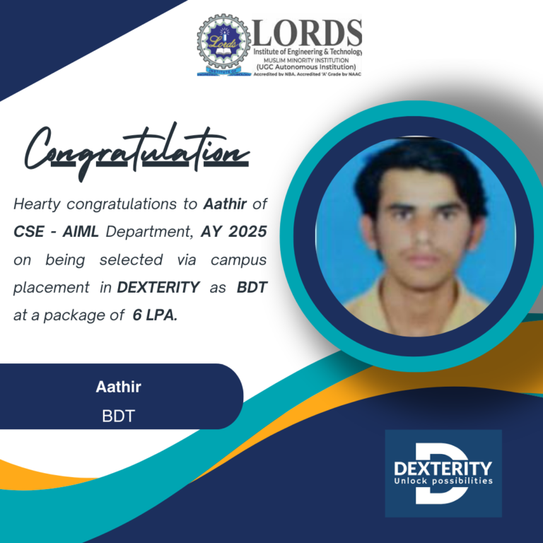 Training and Placement Cell - Lords Institute of Engineering and Technology