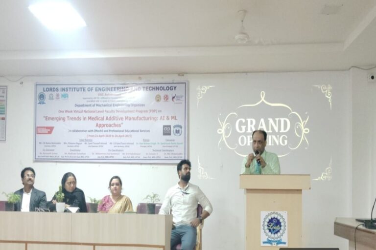 Inauguration of Lords WE-Hub - Lords Institute of Engineering and Technology