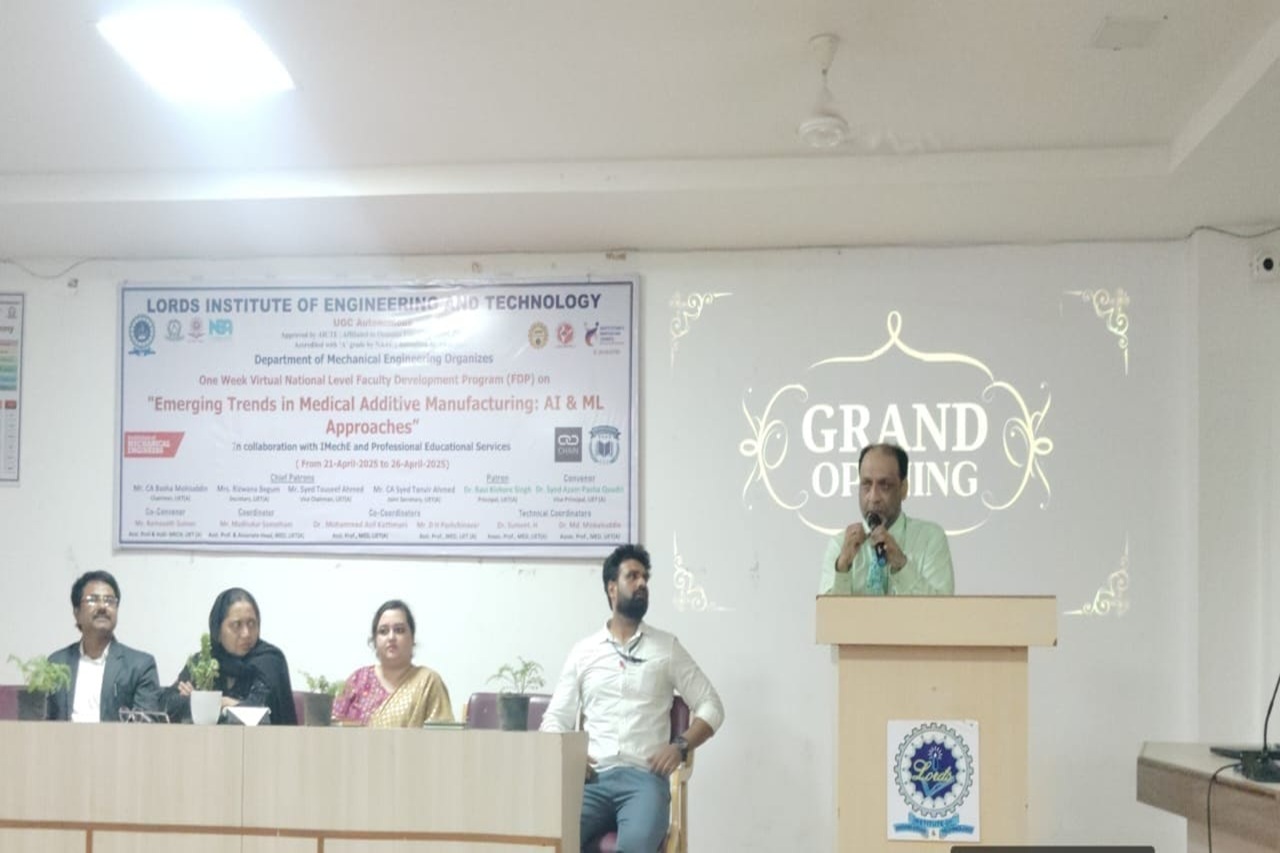 Inauguration of Lords WE-Hub - Lords Institute of Engineering and Technology