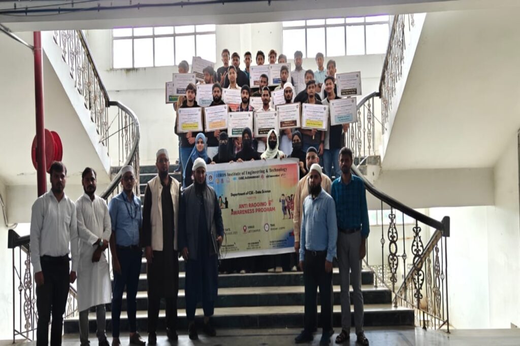 Anti-Ragging Awareness Program (CSD) - Lords Institute of Engineering ...