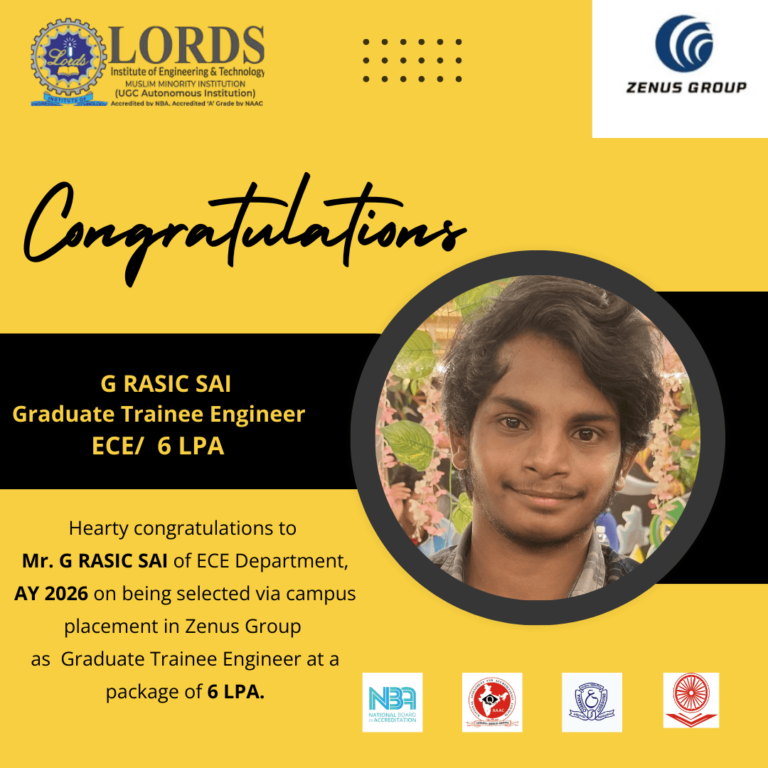 Training and Placement Cell - Lords Institute of Engineering and Technology